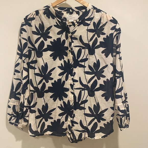 Tops | Birds Of Paradis By Trovata Diary Blouse Size Medium | Poshmark